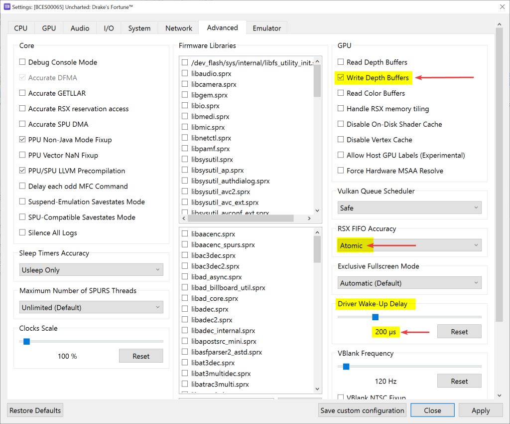 RPCS3 Settings Guide for Uncharted: Drake’s Fortune | The Lagoon Tech